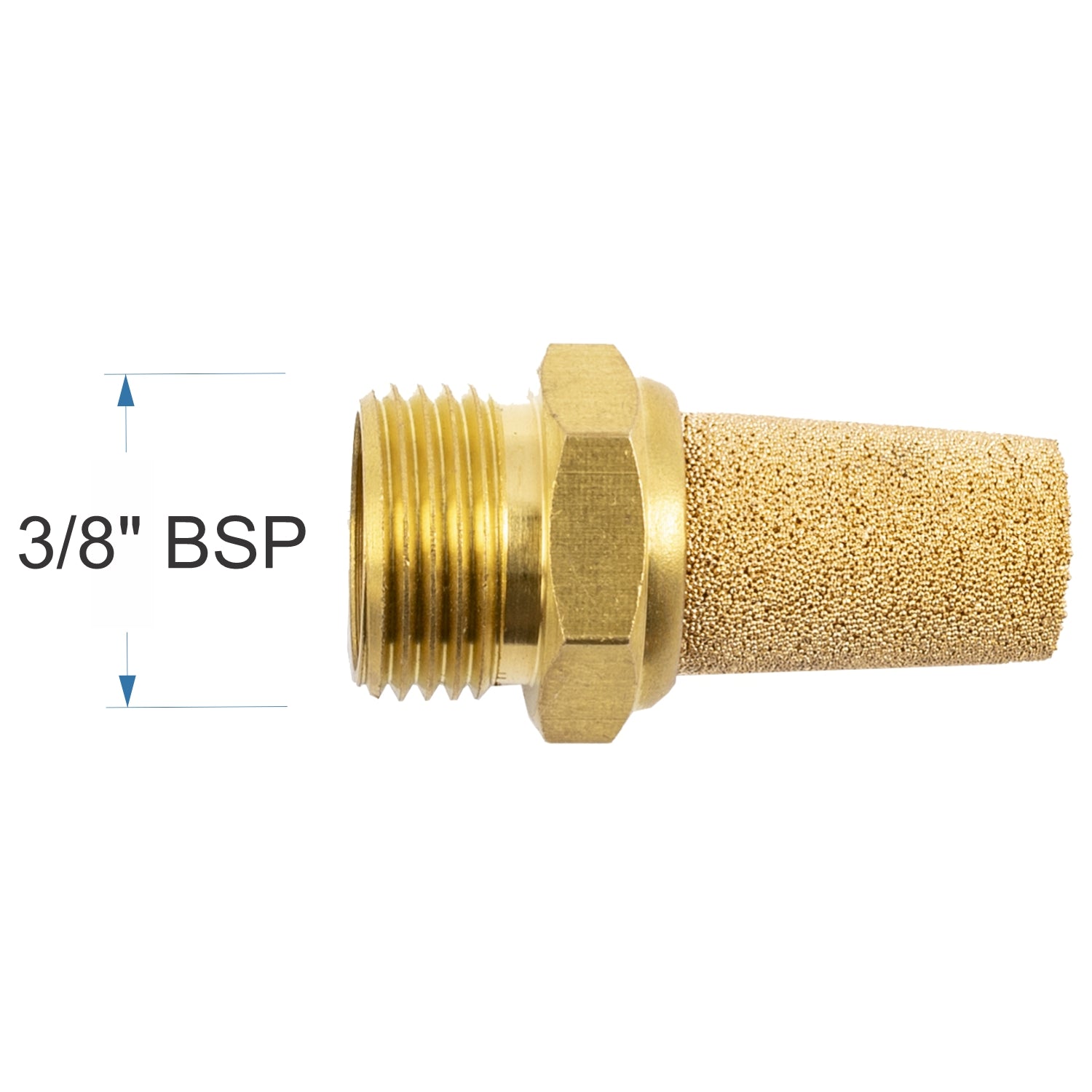 MUFFLER BRASS CONICAL 3/8' MALE – CBS Paint & Panel
