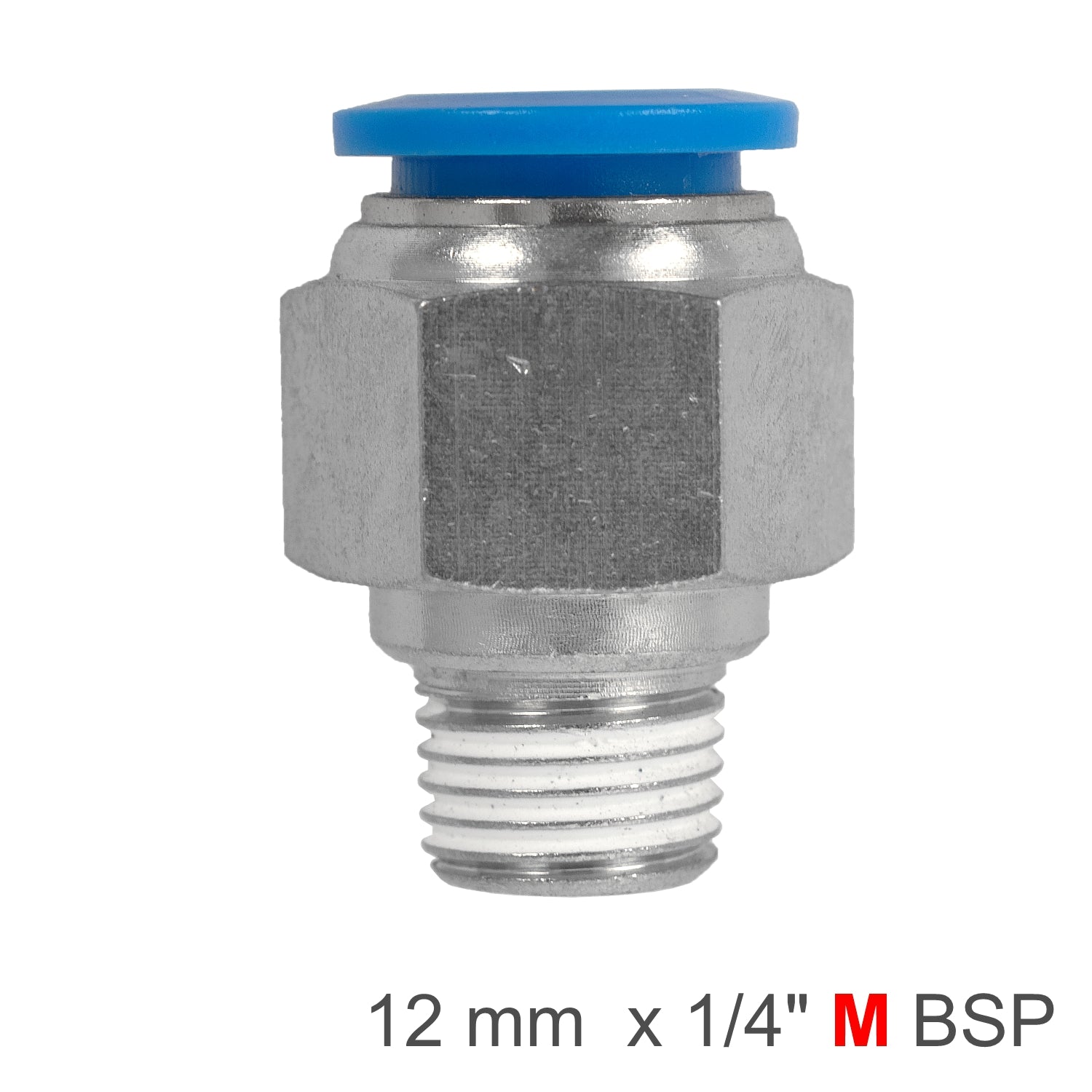 PU HOSE FITTING STRAIGHT STUD 12MM-1/4 M – CBS Paint & Panel