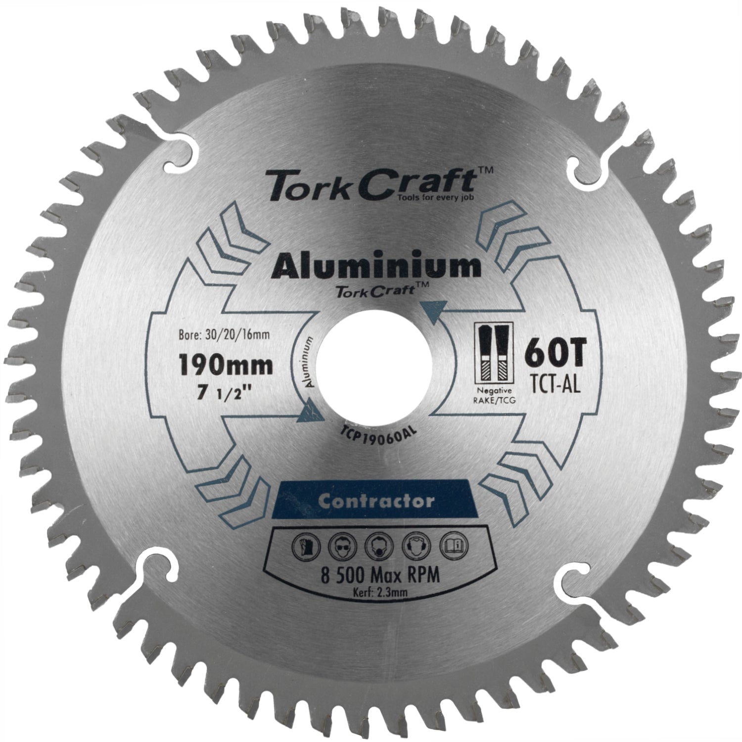 BLADE CONTRACTOR ALUM 190 X 60T 30/20/16 CIRCULAR SAW TCT – CBS Paint ...